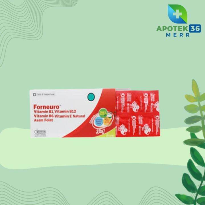 FORNEURO Multivitamin TABLET 1 STRIP ISI 6 | Lazada Indonesia