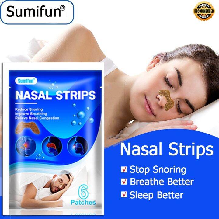 READY STOCK (Sumifun)Nasal Strips Relieve Nasal Congestion Anti Snoring ...