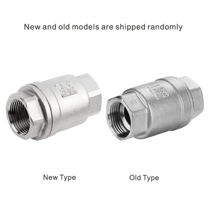 Check Valve 3/4 Female Thread In-line Spring Check Valve Stainless ...