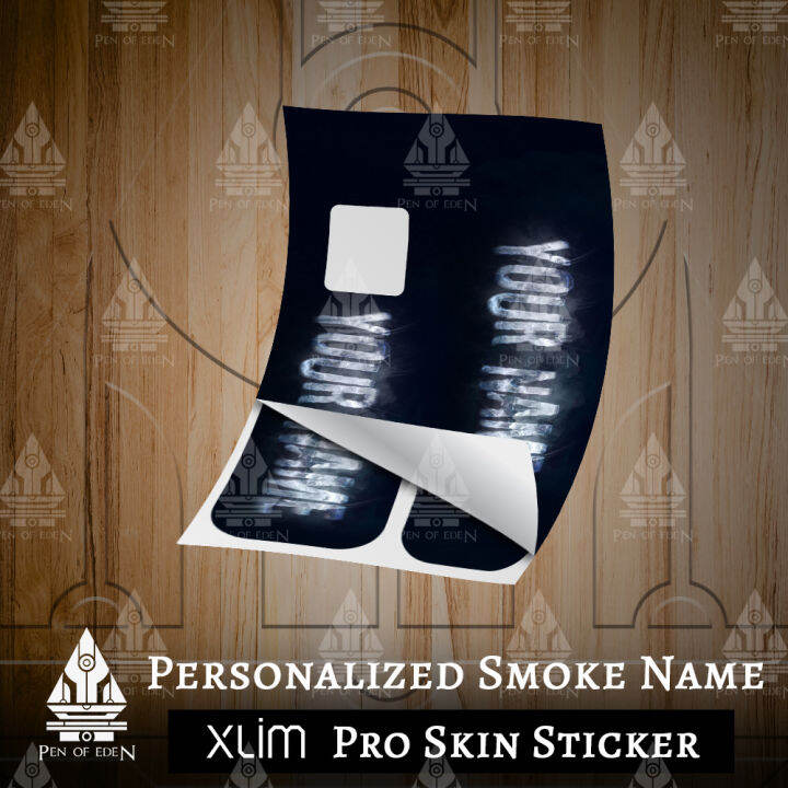 Smoke Style Name Skin Sticker for Xlim Pro ( Fit for Xlim Pro Only ...