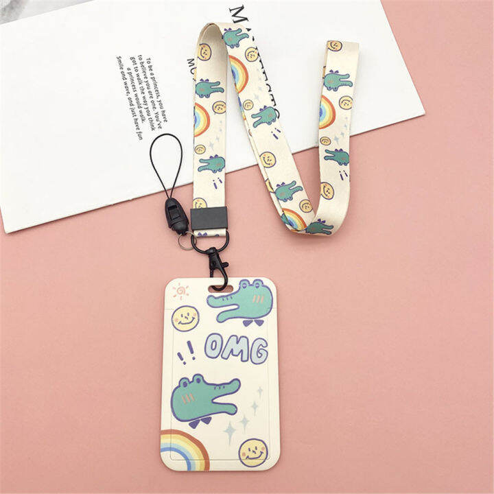 Cute Identity Badge Cards Cover Cartoon Card Holder Identity Badge ...
