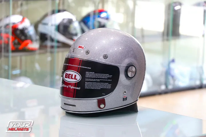 หมวกกันน็อค BELL HELMETS BULLITT GLOSS SILVER | Lazada.co.th