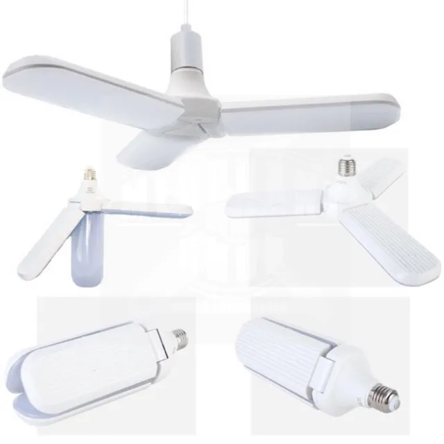 45W Foldable Fan Blade LED Light Bulb * 3BLADE ( ORIGINAL ) | Lazada PH