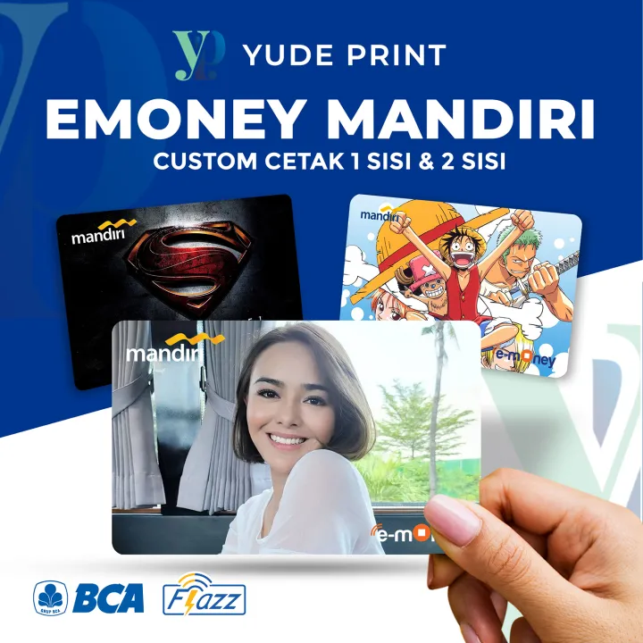 Kartu Etoll Emoney custom 1 sisi dan 2 sisi | Lazada Indonesia