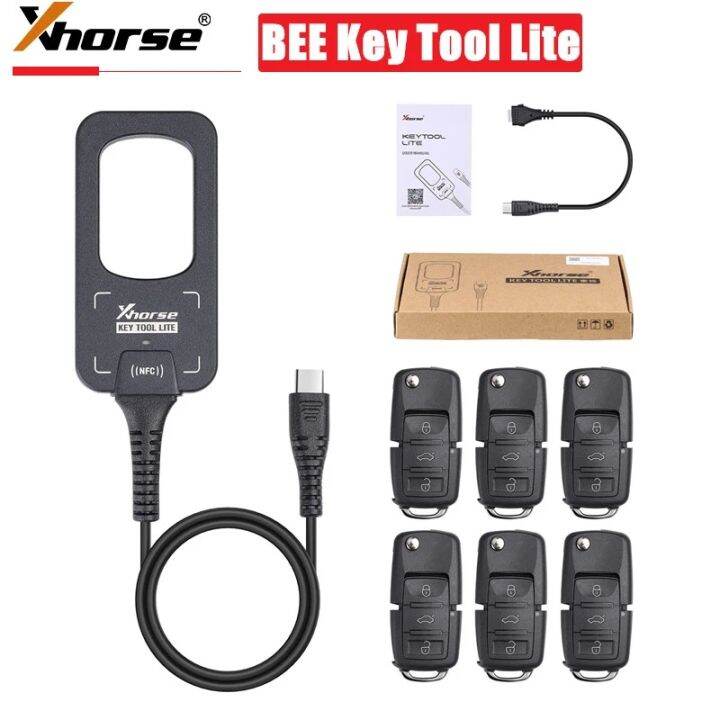 Xhorse VVDI Bee Key Tool Lite Generate Transponder Remote Frequency Detection with 6PCS B5 ...
