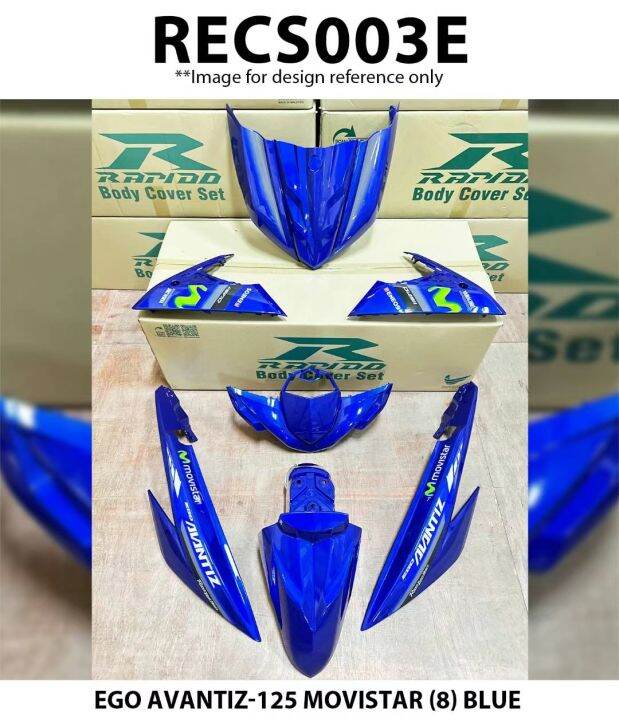 Cover Set Rapido EGO Avantiz 125 MOVISTAR (8) Blue Accessories Motor ...