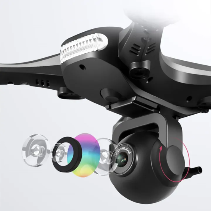 JC801จมูกด้วยกล้อง HD เฮลิคอปเตอร์ RC 4พันกล้องสอง D RON ถ่ายภาพทางอากาศ Q Uadcopter WIFI ...