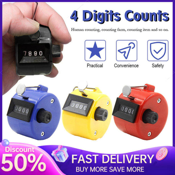 Mini Counter Tasbih Digital 4 Dight Finger Hand Tally Counter Finger ...