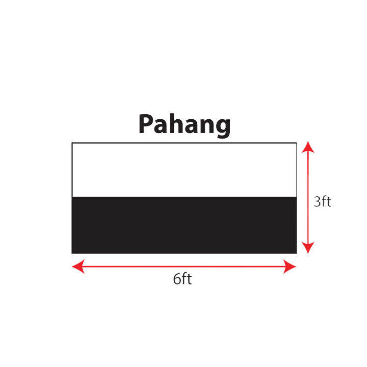 2x4/3x6/2x8 Bendera/Flag Pahang Polyester | Lazada