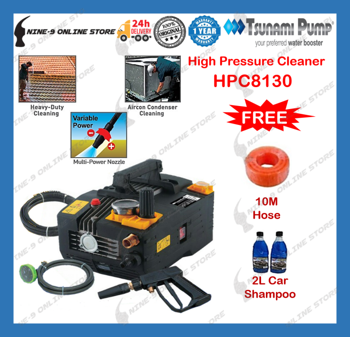 Tsunami HPC8130 Induction Motor High Pressure Air-cond Cleaner Water ...