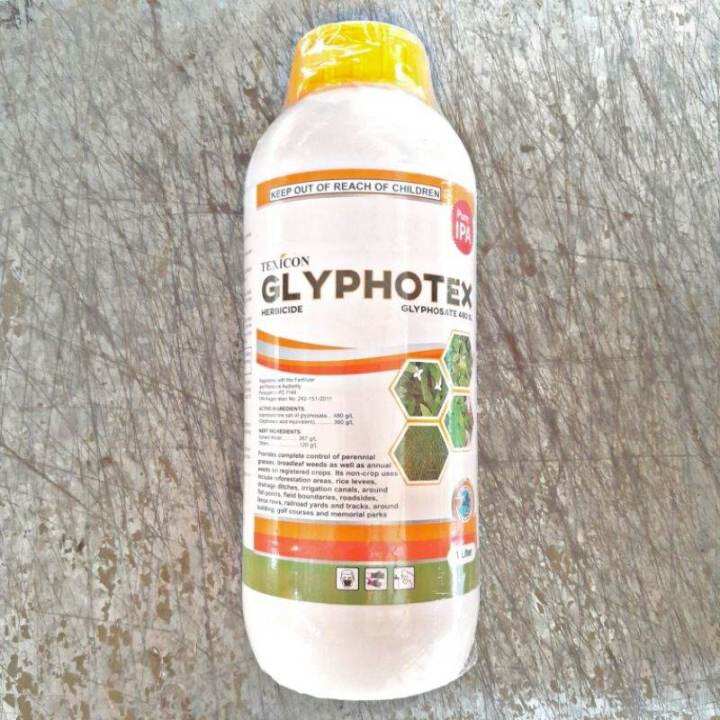 GLYPHOTEX 480 SL (1 LITER) GLYPHOSATE HERBICIDE by TEXICON - LIKE GRASS ...