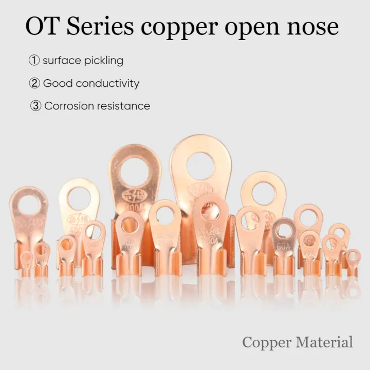 Copper Terminal OT Series connector Copper Nose ring Solar lifepo4 400A,500A,600A,800A,1000A ...