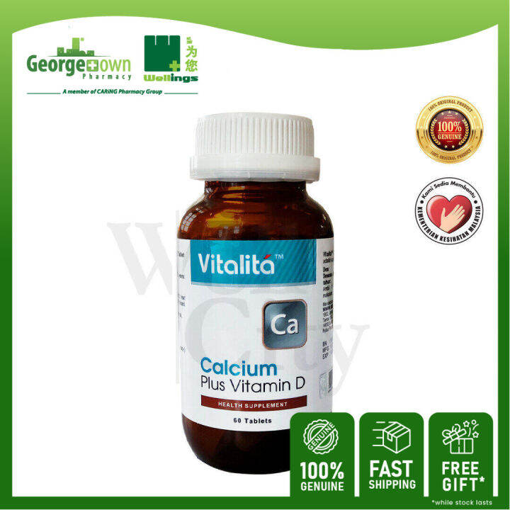VITALITA CALCIUM PLUS VITAMIN D TABLET 60S [Georgetown Wellings ...