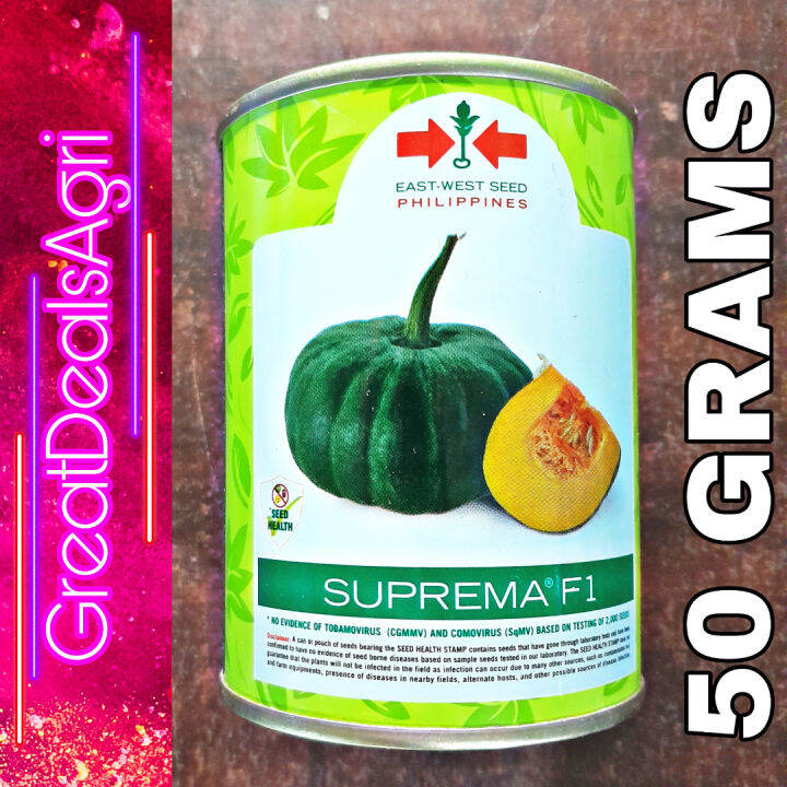 SUPREMA F1 HYBRID KALABASA (50 GRAMS) EAST WEST SEEDS | Lazada PH