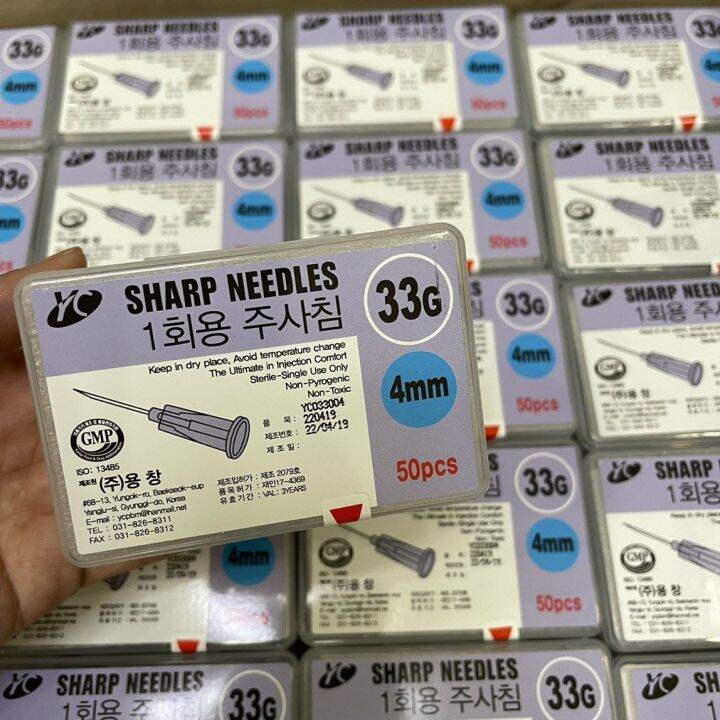 Sharp Mesotherapy Needles - 50 Đầu kim tiêm meso 27G 30G 31G 32G 33G 34G đủ size 4mm 6mm 8mm ...
