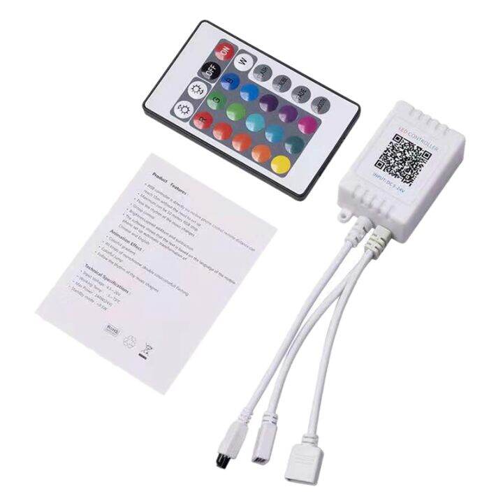 Led Strip Lights Controller,Controller RGB Led Strip Light Controller + Infrared Remote Control ...