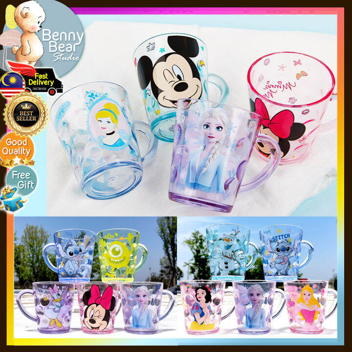 [Ready Stock In Malaysia] Disney Crystal Cup Anti-drop / Colorful ...