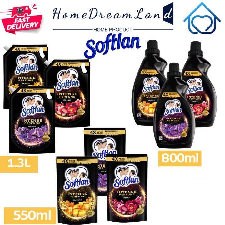 Softlan Intense Perfume Concentrated Fabric Softener Majestic/Infinity ...