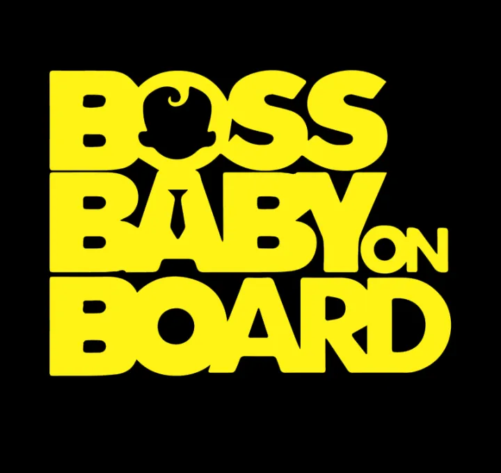 BOSS BABY ON BOARD CAR VINYL STICKER DECAL 100% WATERPROOF | Lazada PH