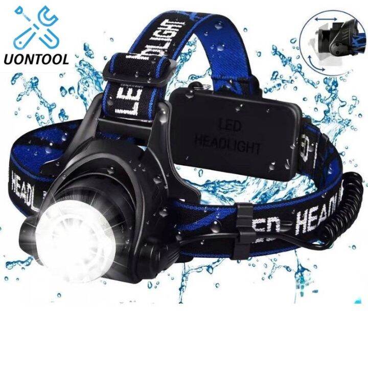 UONTOOL Outdoors Headlamp Flashlight Head-mounted Adjustable LED Head ...