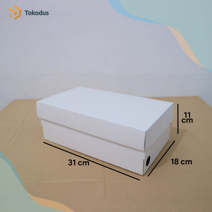 Kardus Box Sepatu 31x18x11 cm Dus Sepatu Tutup Sambung/Box Die Cut ...