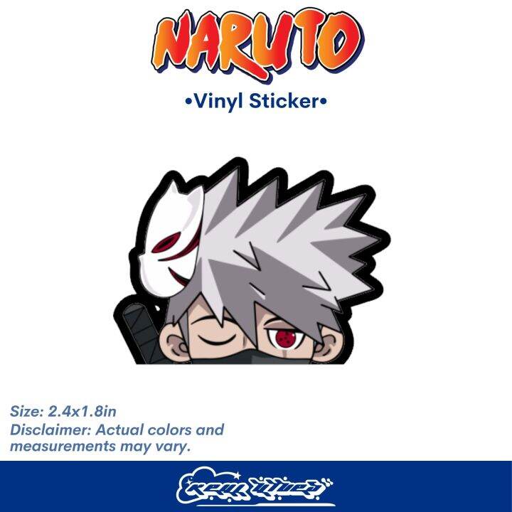 Kakashi Chibi Naruto Sticker Anime Vinyl Peeker Stickers Waterproof ...