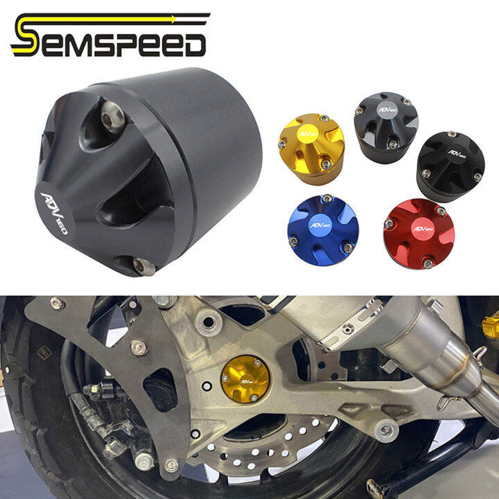 SEMSPEED Motorcycle CNC Rear Axle Wheel Nut Cover Cap Fairing For Honda ...