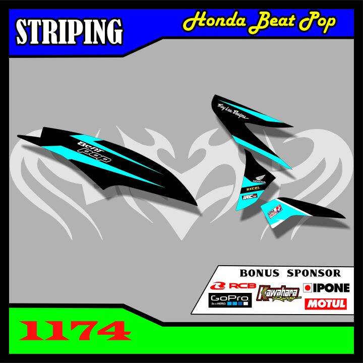 STIKER STRIPING VARIASI BEAT POP - STIKER DESIGN SIMPLE FULL BODY ...