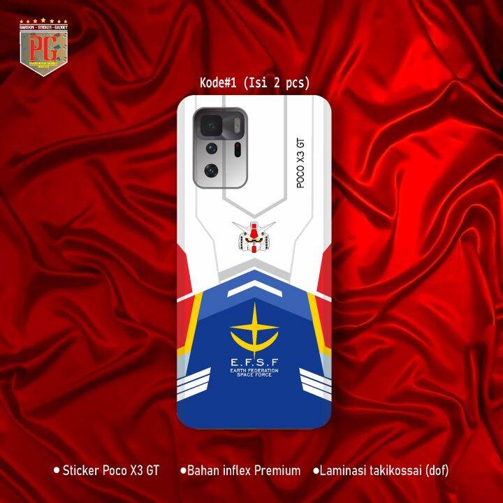 Garskin POCO X3 GT Sticker Gadget Motif Gundam ELSF(Isi 2pcs) | Lazada ...