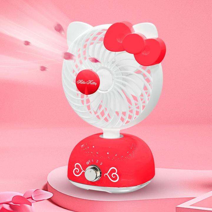 Hello Kitty Rechargeable Portable Fan 爆款Hello Kitty 正版授权风扇 | Lazada
