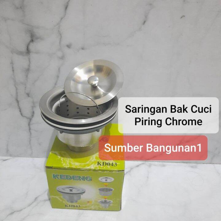 Afur bak cuci piring stenlis zink saringan sampah afur washtafel ...