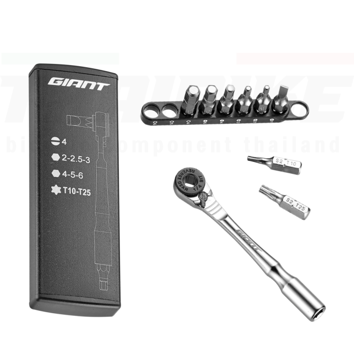 ชุดประแจแหวนฟรีสำหรับซ่อมจักรยาน GIANT Multi-tool Ratchet System ...