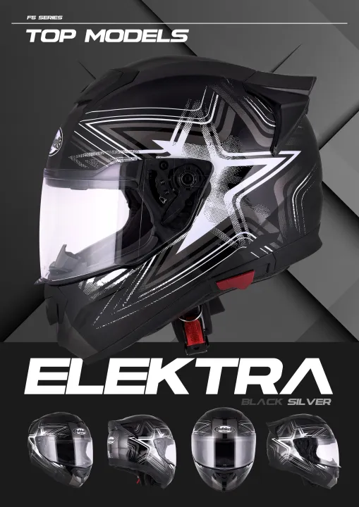 Nutshell Helmet Elektra Full Face w/ Inner Visor | Lazada PH