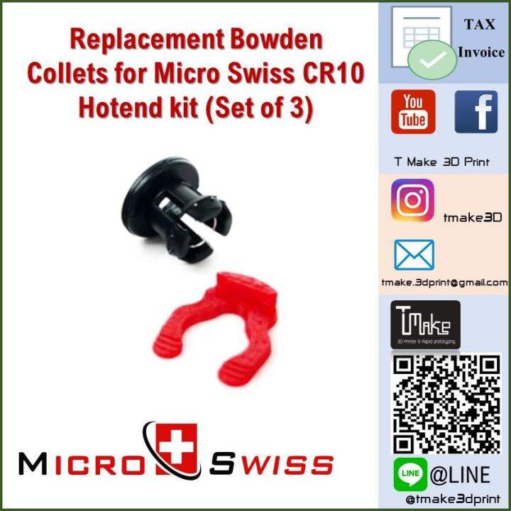 Micro Swiss Replacement Bowden Collets for Micro Swiss CR10 Hotend kit ...