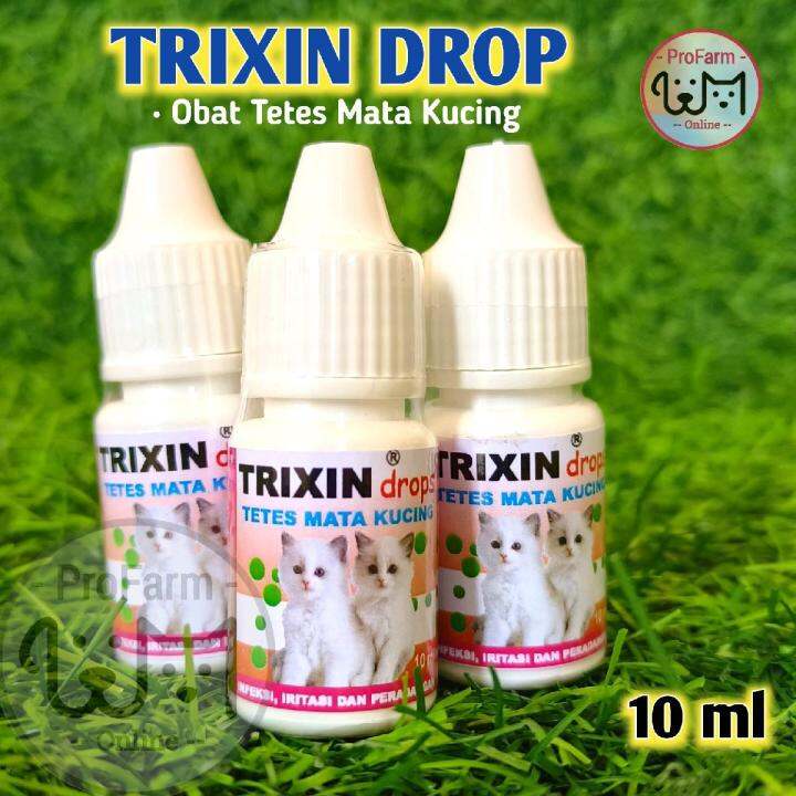 TRIXIN DROP 10ml - Obat Tetes Mata Hidung Kucing Anti Infeksi Obat Mata ...