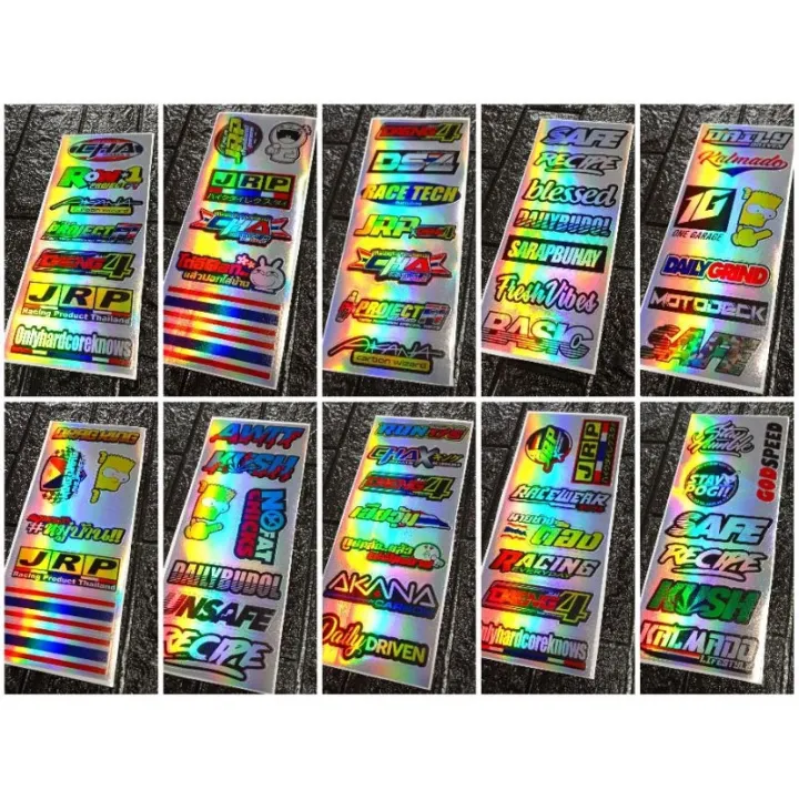 xiaomi monitor Hologram Sticker Set Design 1-10 JRP Akana 1G Motodeck ...