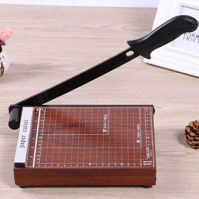 Paper Cutter Paper Trimmer Heavy Duty Wood Base Photo Guillotine Craft ...