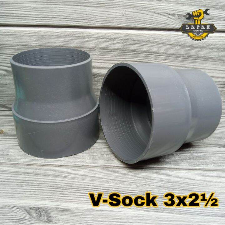 V Sock Reducer Reducing Overloop PVC 3x2½ Sambungan Pipa 3 ke 2 1/2 ...