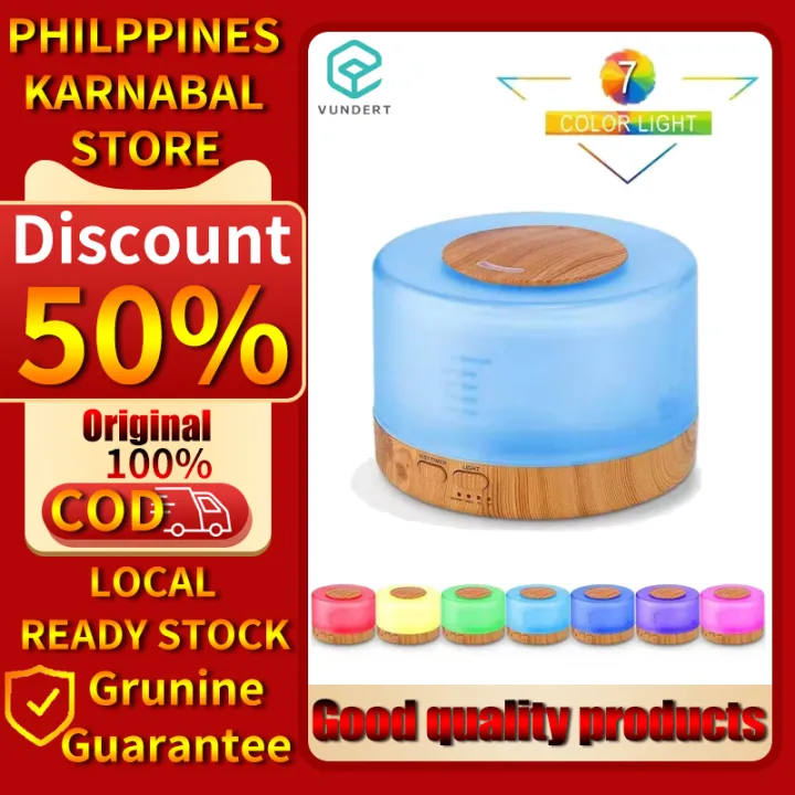 Air humidifier with remote control aroma diffuser colorful lights air ...