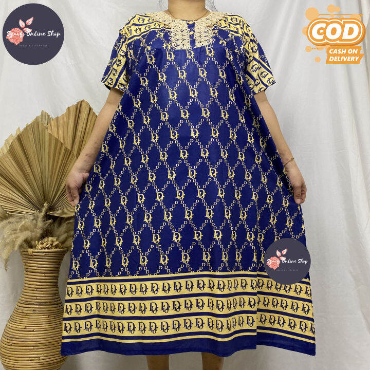 Daster Arab Renda Busui Kancing Dada Motif Kotak Seri Warna Model ...