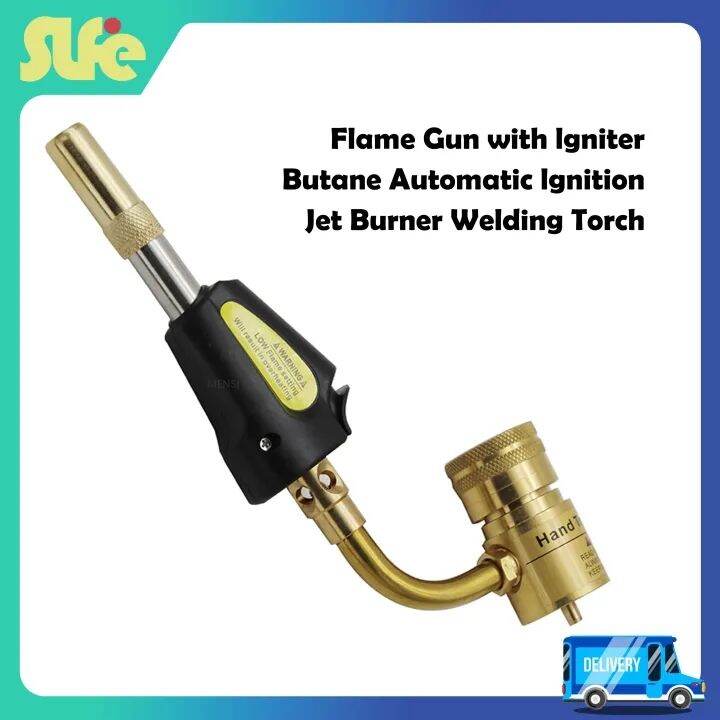 Blowing Flame Gun with Igniter Butane Automatic Ignition Jet Burner ...
