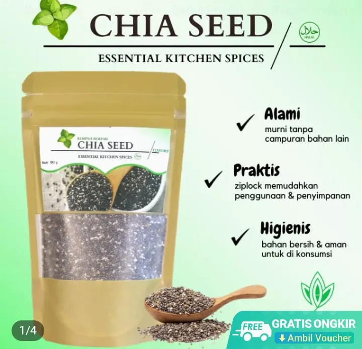 chia seeds mexico original black//chia seeds organic 100 gram | Lazada ...
