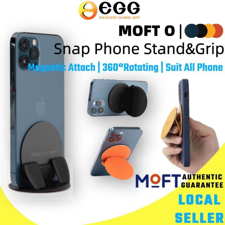 MOFT O Snap Phone Stand&Grip(MagSafe®ใช้งานร่วมกับ,การออกแบบแม่เหล็ก,ไม่ยึดติด) สตรีมสดที่วาง ...