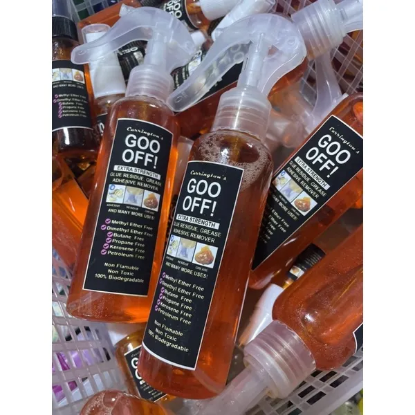 Goo Off Adhesive Remover non-abrasive solvents quickly dissolves tape ...
