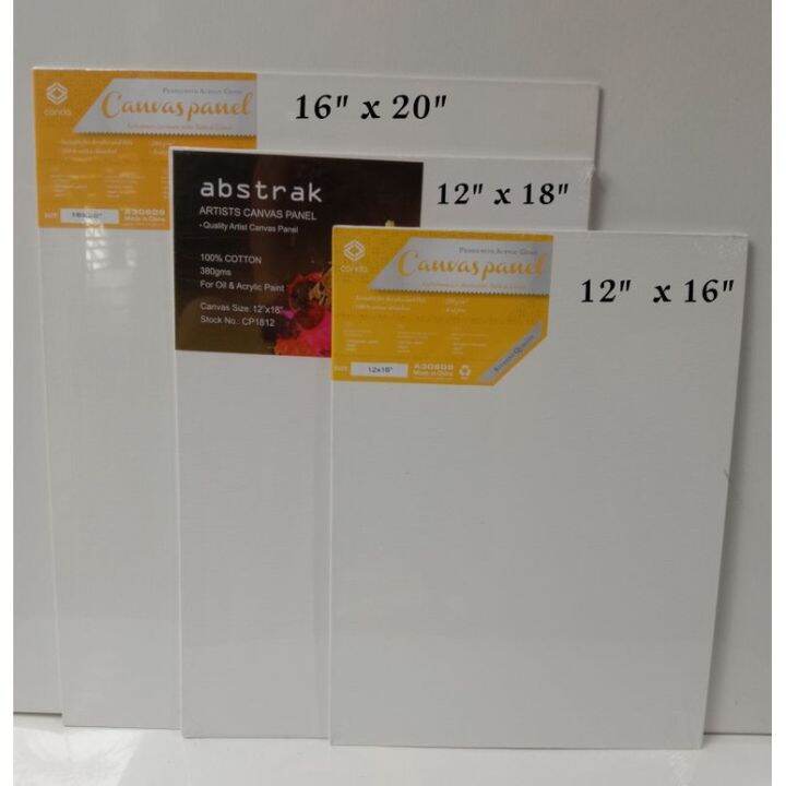 Canvas Panel/Canvas Board ,12" x 16", 12" x 18" and 16" x 20 | Lazada PH