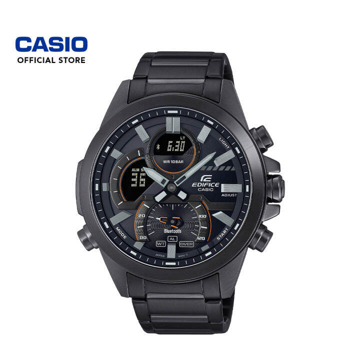 Casio Edifice (ECB-30DC-1ADF) Black Stainless Steel Strap Bluetooth 100 ...