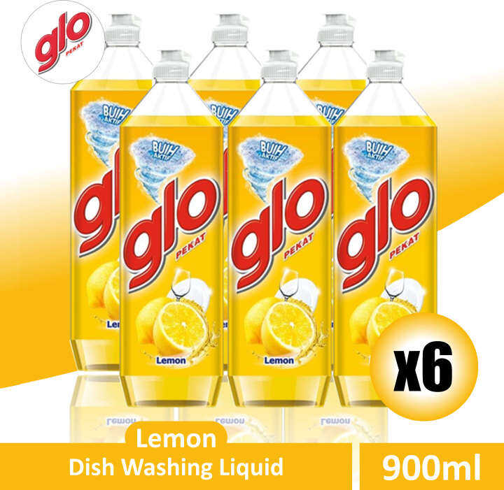 Glo 800ml Active Foam Lemon Dishwashing Liquid (Bundle Of 6) | Lazada