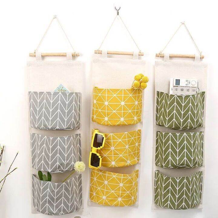 Storage hanging bag, multifunctional storage hanging bag behind bedroom ...