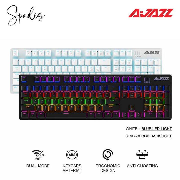 Ajazz Robocop 104 Keys Dual Mode 2.4G Wireless Gaming Mechanical ...