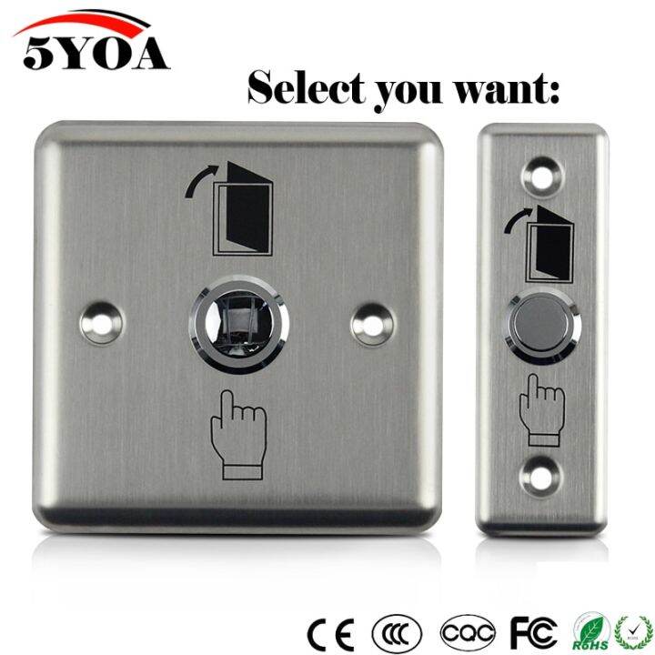 Stainless Steel Exit Button Push Switch Door Sensor Opener Release For ...